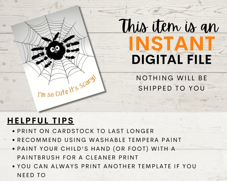 Halloween Spider Handprint Art | Cute Spider Handprint Printable Craft ...