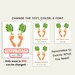 EDITABLE Easter Carrot Printable Handprint Art DIY Easter Craft Easter ...