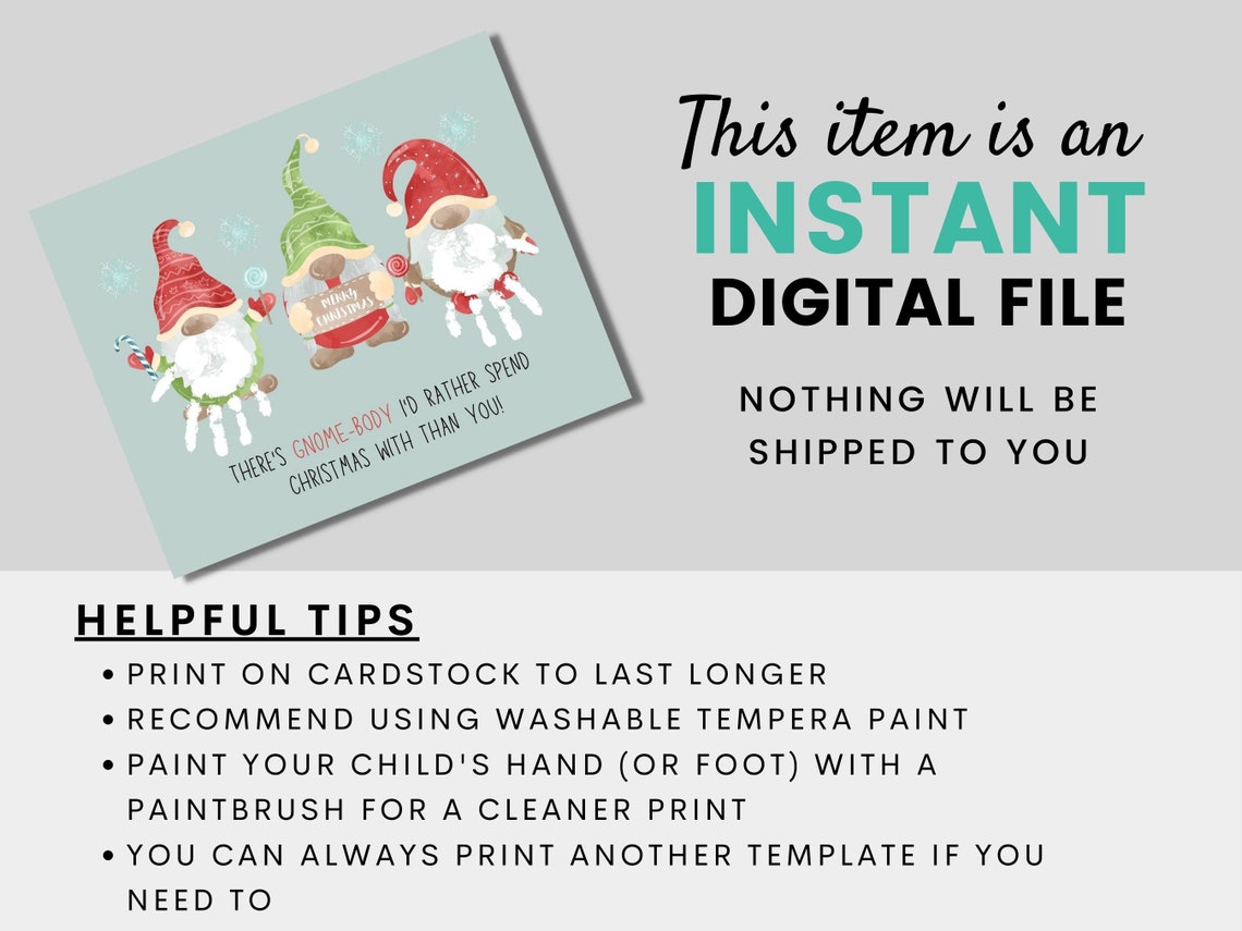 Christmas Gnome Handprint Art | Christmas Crafts for Kids ...