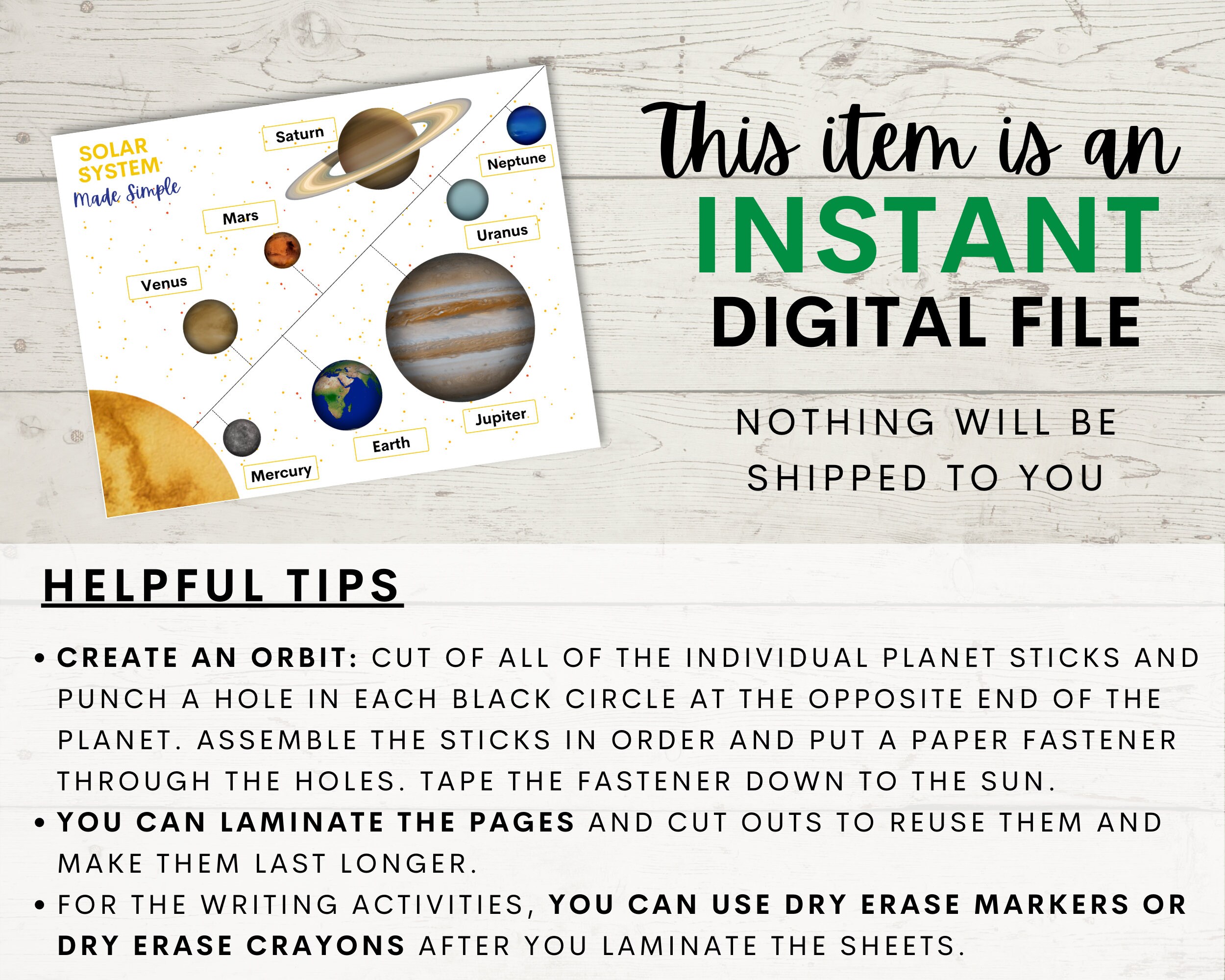 Solar System Busy Book Space Theme Preschool Binder Toddler Quiet Book ...