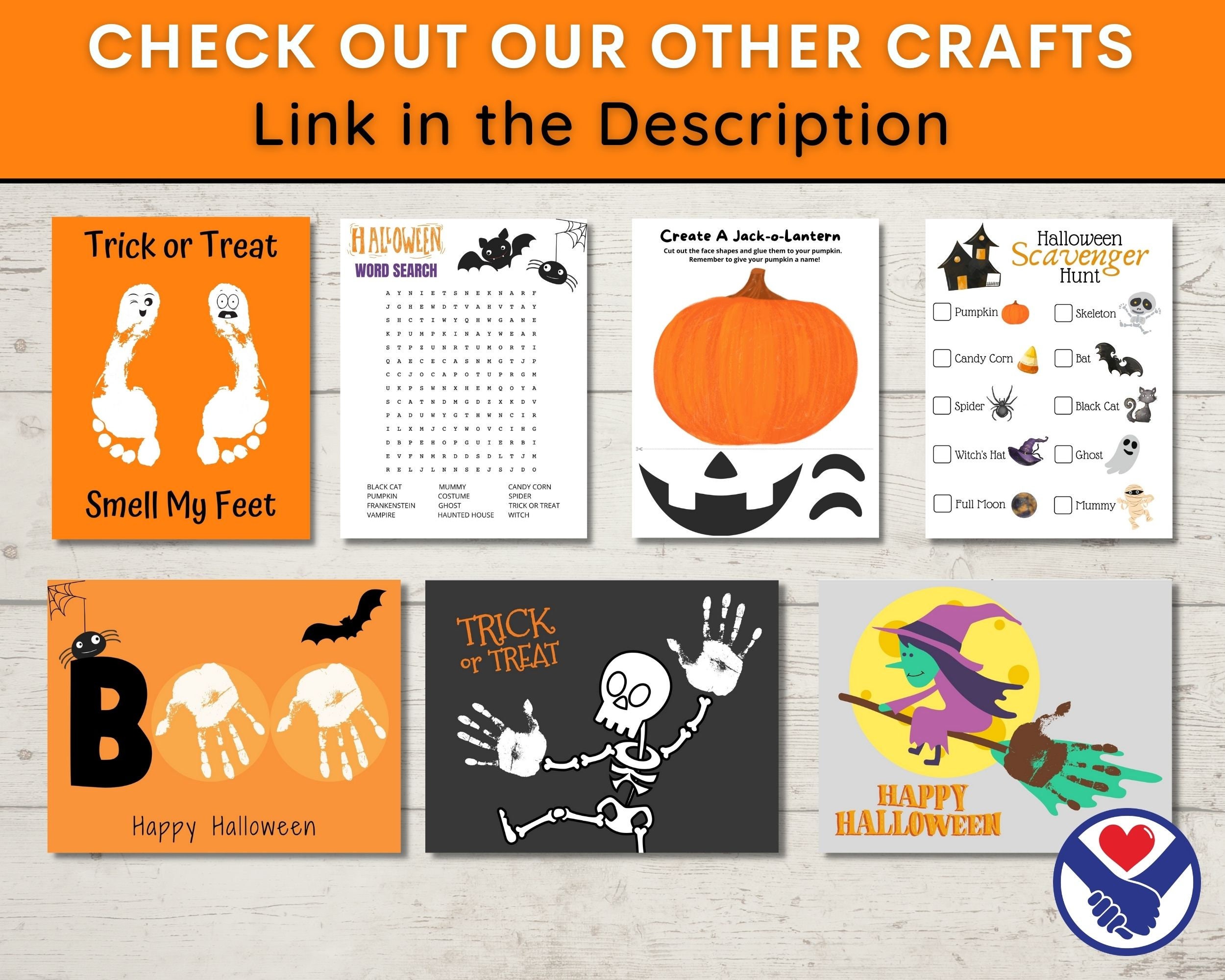 Halloween BOO Ghost Handprint Art Cute Ghost Printable Craft - Etsy