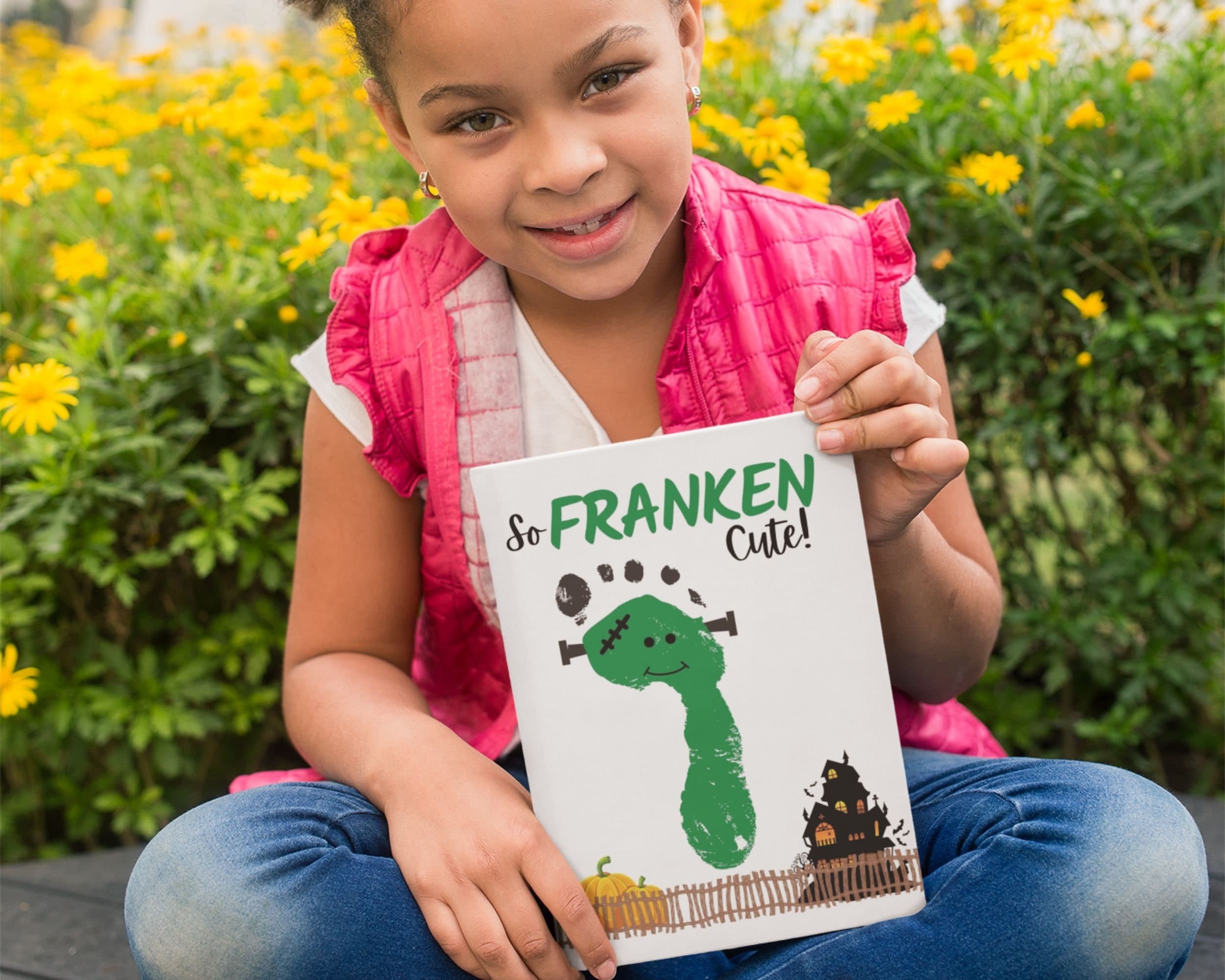 Halloween Frankenstein Handprint Art Frankenstein Handprint - Etsy