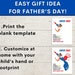Superhero Father's Day Handprint Art Super Dad Handprint - Etsy