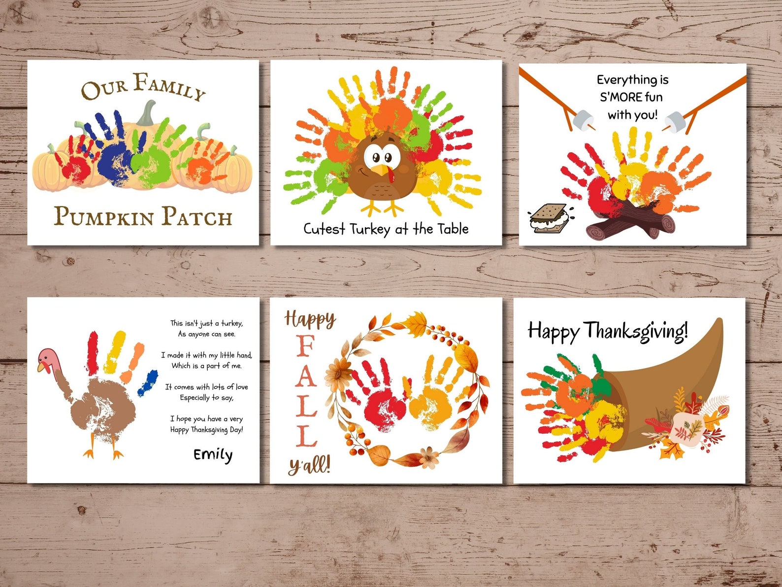 Thanksgiving Handprint Art MEGA Bundle Handprint DIY Craft - Etsy