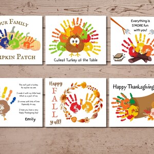 Thanksgiving Handprint Art MEGA Bundle | Handprint DIY Craft | Crafts ...