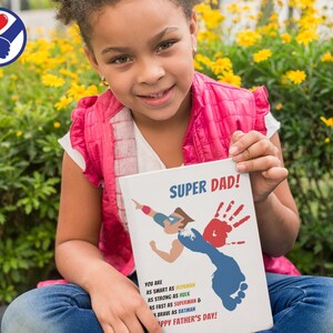 Superhero Father's Day Handprint Art | Super Dad Handprint Art ...