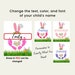 EDITABLE Pink Easter Bunny With Personalized Name Handprint Art Craft ...