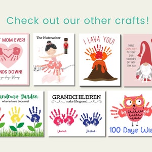 100 Days of School Handprint Art Craft for Kids | 100 Days Growing ...