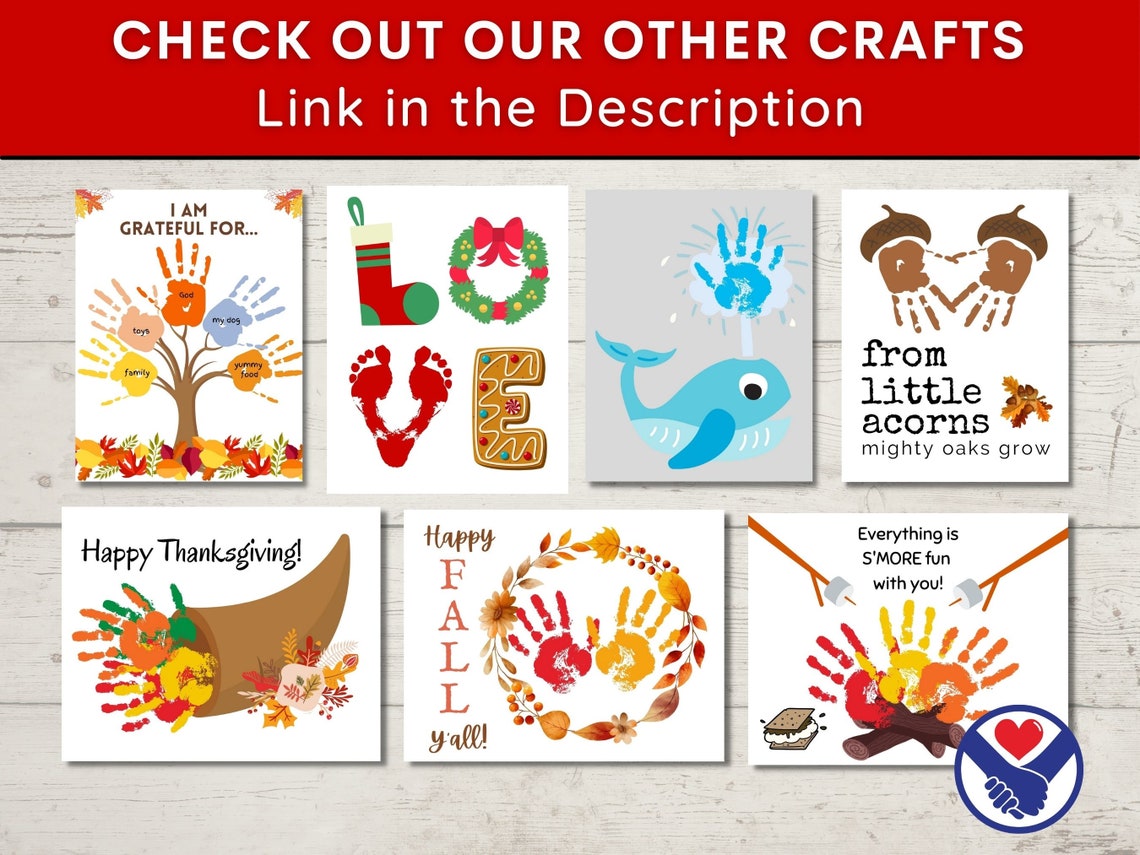 Christmas Handprint Art MEGA Bundle Christmas Crafts for | Etsy