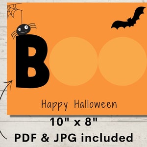 Halloween BOO Ghost Handprint Art | Cute Ghost Printable Craft ...