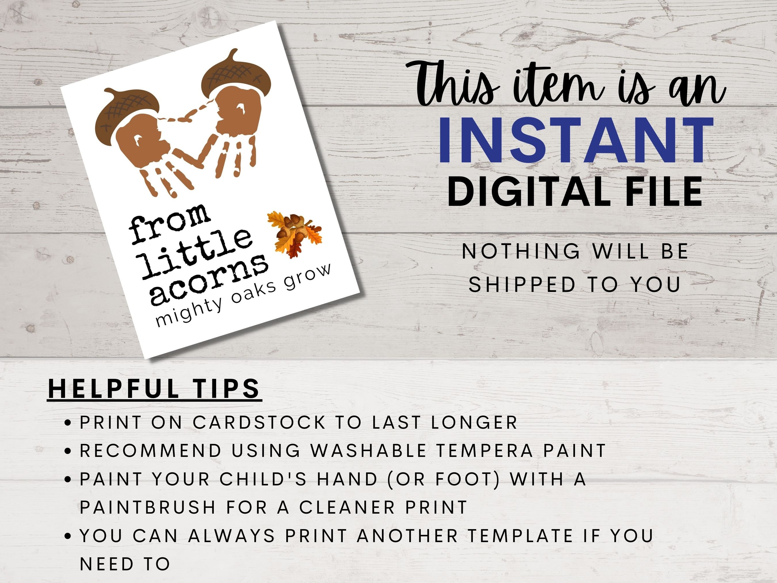 From Little Acorns Mighty Oaks Grow Handprint Art | Fall Autumn ...