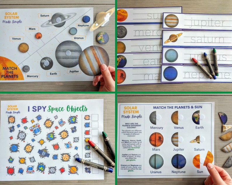 Solar System Busy Book Space Theme Preschool Binder | Etsy
