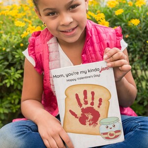 Valentine Jam and Toast Handprint Art Craft | DIY Valentine Crafts for ...