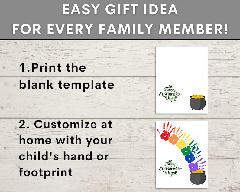 St Patrick's Day Rainbow Handprint Art Rainbow Handprint | Etsy