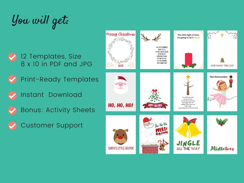 Christmas Handprint Art MEGA Bundle Christmas Crafts for - Etsy