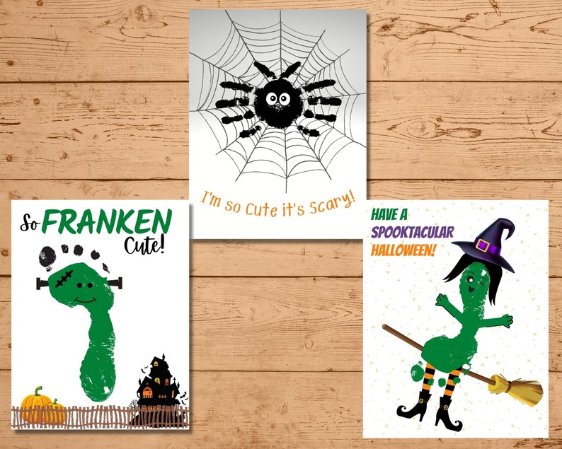 Halloween Handprint Art Bundle | Handprint DIY Craft | Crafts for Kids ...