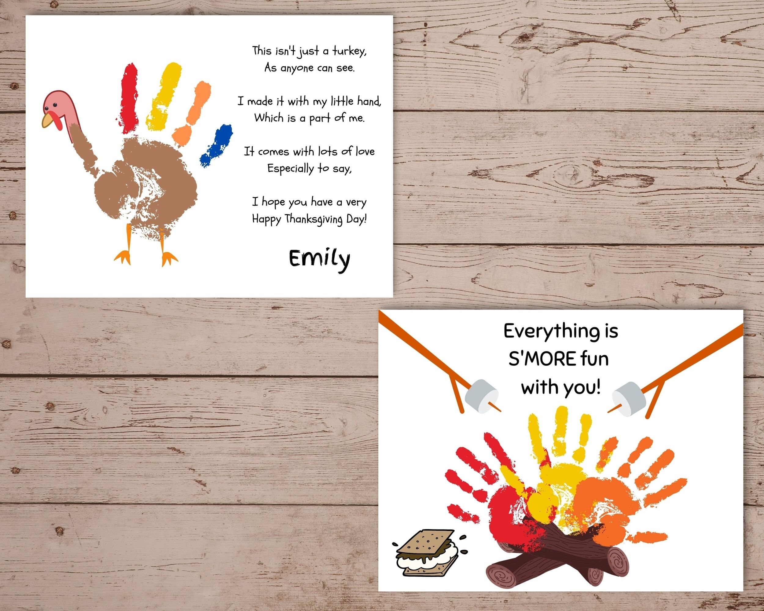 Thanksgiving Handprint Art Bundle | Handprint DIY Craft | Crafts for ...