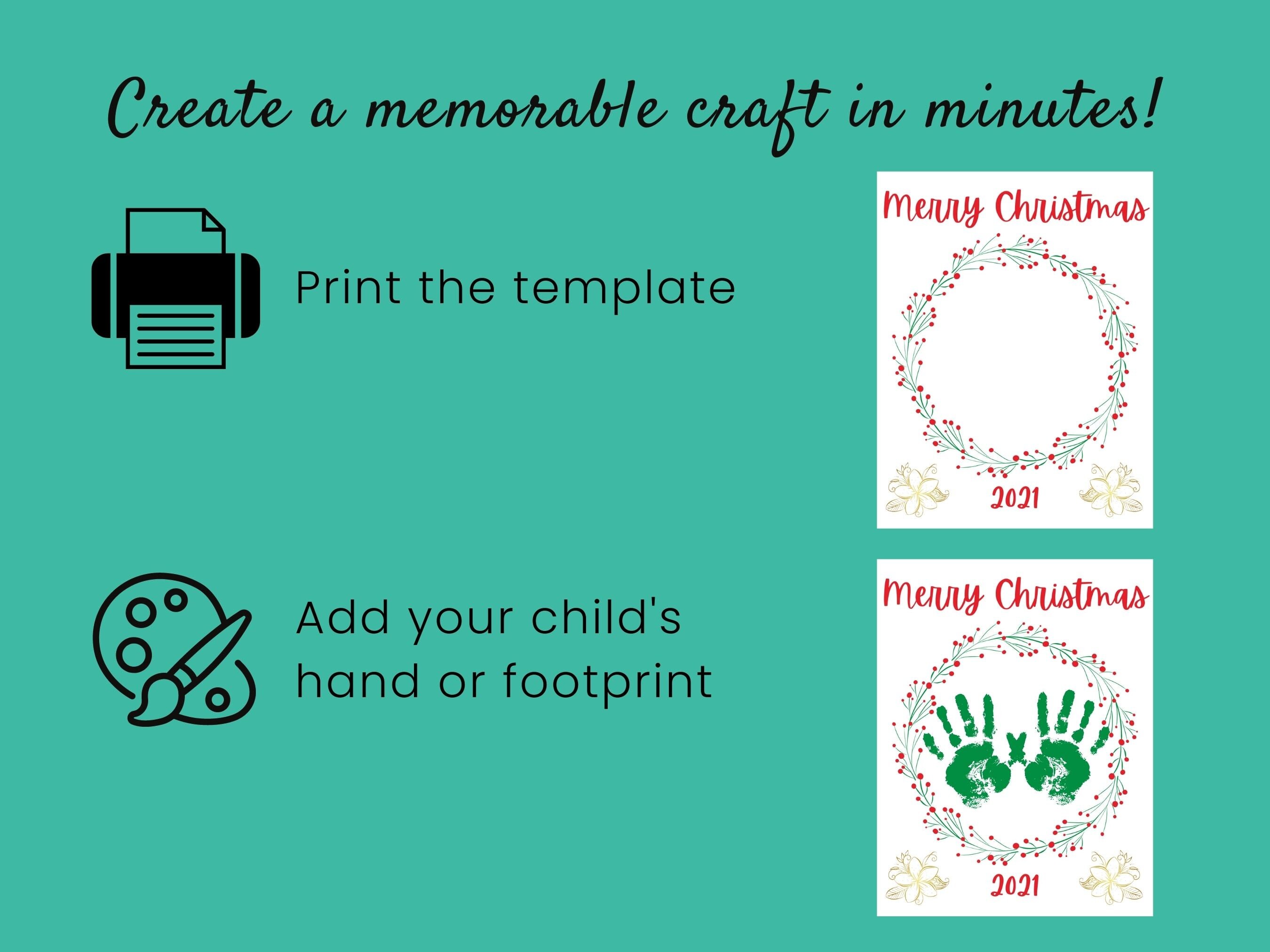 Christmas Handprint Art MEGA Bundle Christmas Crafts for Kids DIY ...