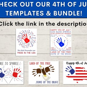 4th of July Bald Eagle Handprint Art | Bald Eagle Patriotic Printable ...