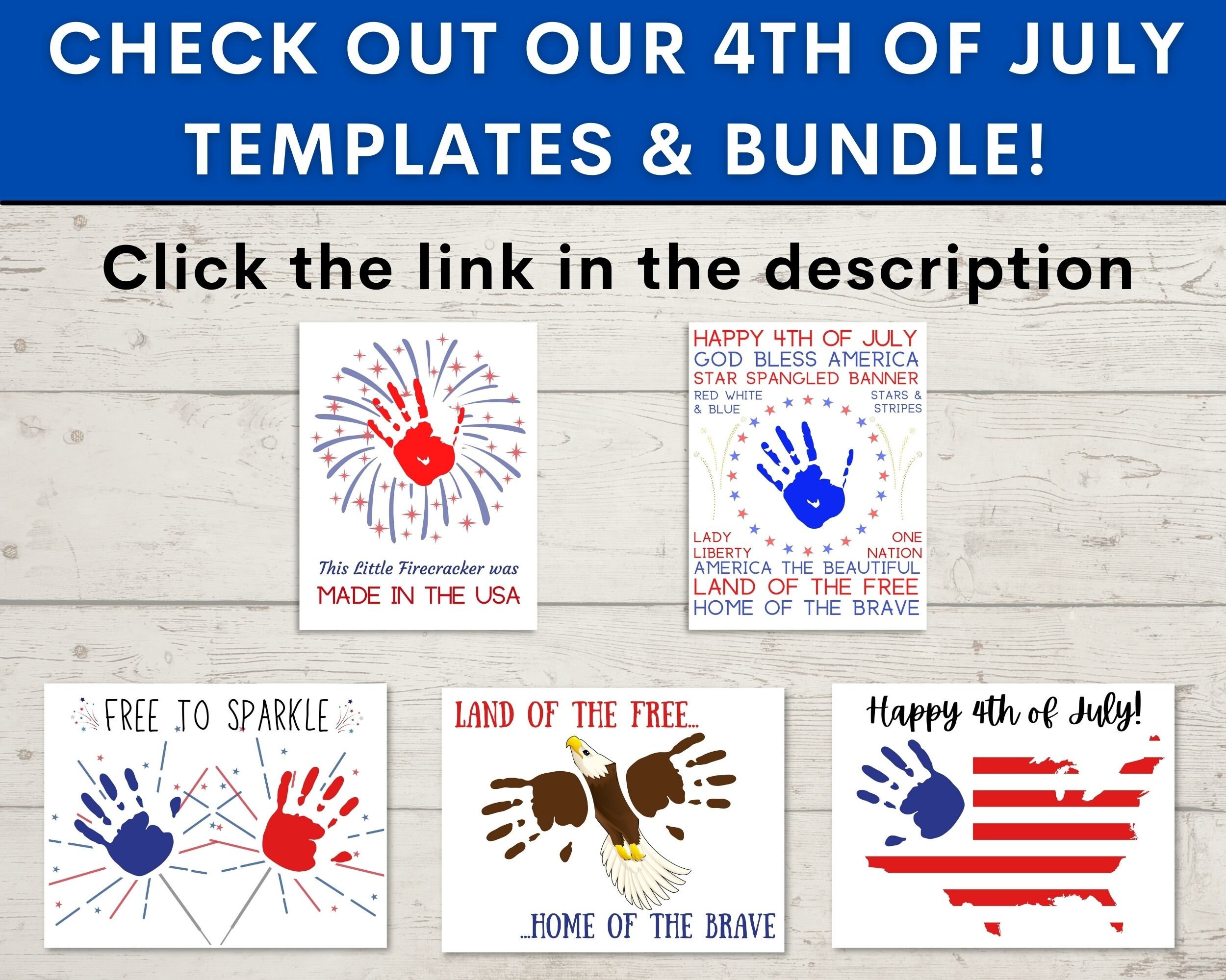 4th of July Bald Eagle Handprint Art Bald Eagle Patriotic - Etsy