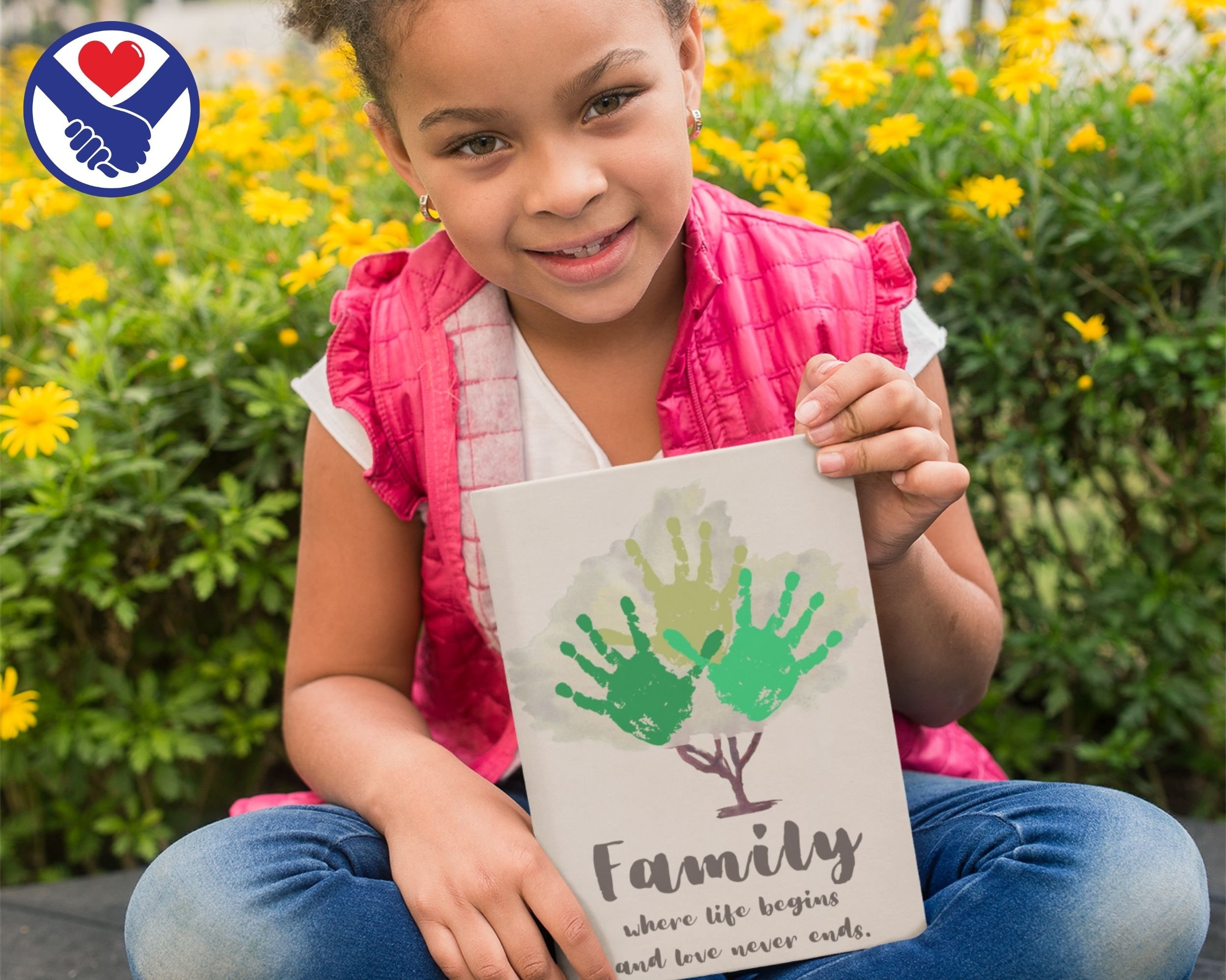 Watercolor Tree Handprint Art Gift From Kids Printable Gift for Mom ...