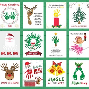 Christmas Handprint Art MEGA Bundle | Christmas Crafts for Kids | DIY ...
