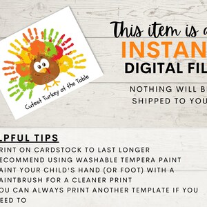 Thanksgiving Handprint Art Bundle | Handprint DIY Craft | Crafts for ...