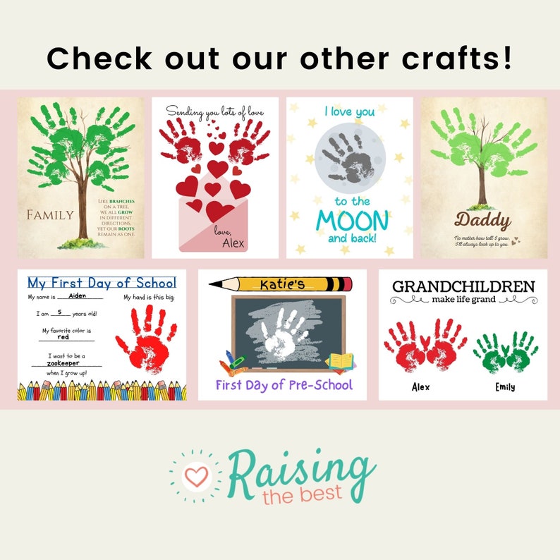 First Day of School Handprint Art Craft for Kids No Prep Preschool ...