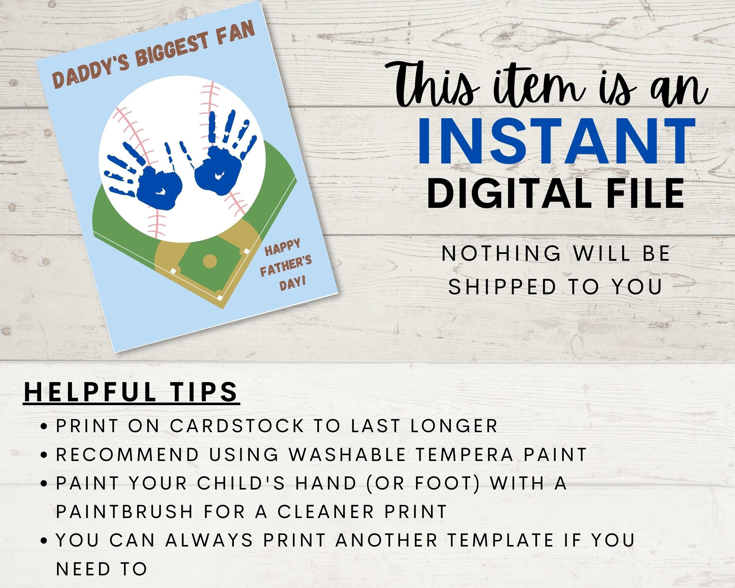 Baseball Dad Father's Day Handprint Art Baseball Handprint Art ...