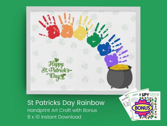 St. Patrick's Day Handprint Art - Mom. Wife. Busy Life.