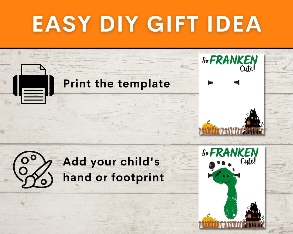 Halloween Frankenstein Handprint Art | Frankenstein Handprint Printable ...