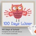 100 Days of School Handprint Art Craft for Kids | 100 Days Wiser Owl ...