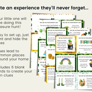 St Patricks Day Scavenger Hunt for Kids | Leprechaun Treasure Hunt ...