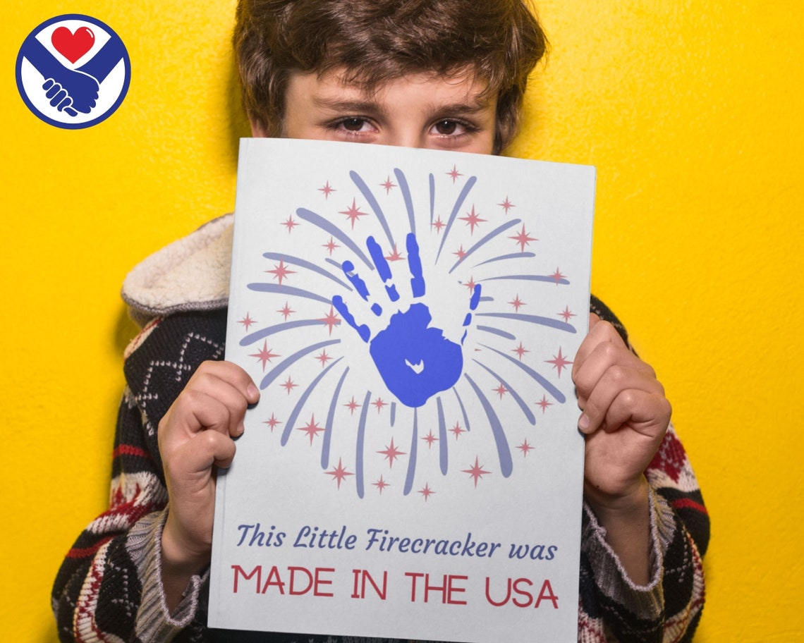 Firecracker Handprint Art Fireworks Made in the USA - Etsy