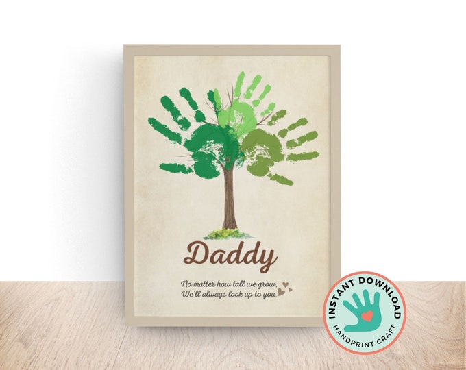 Handprint Tree Art, Toddler Handprint, DIY Kid Craft, No Matter How ...