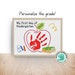 EDITABLE Personalized Name Handprint Art Back to School First Day of ...