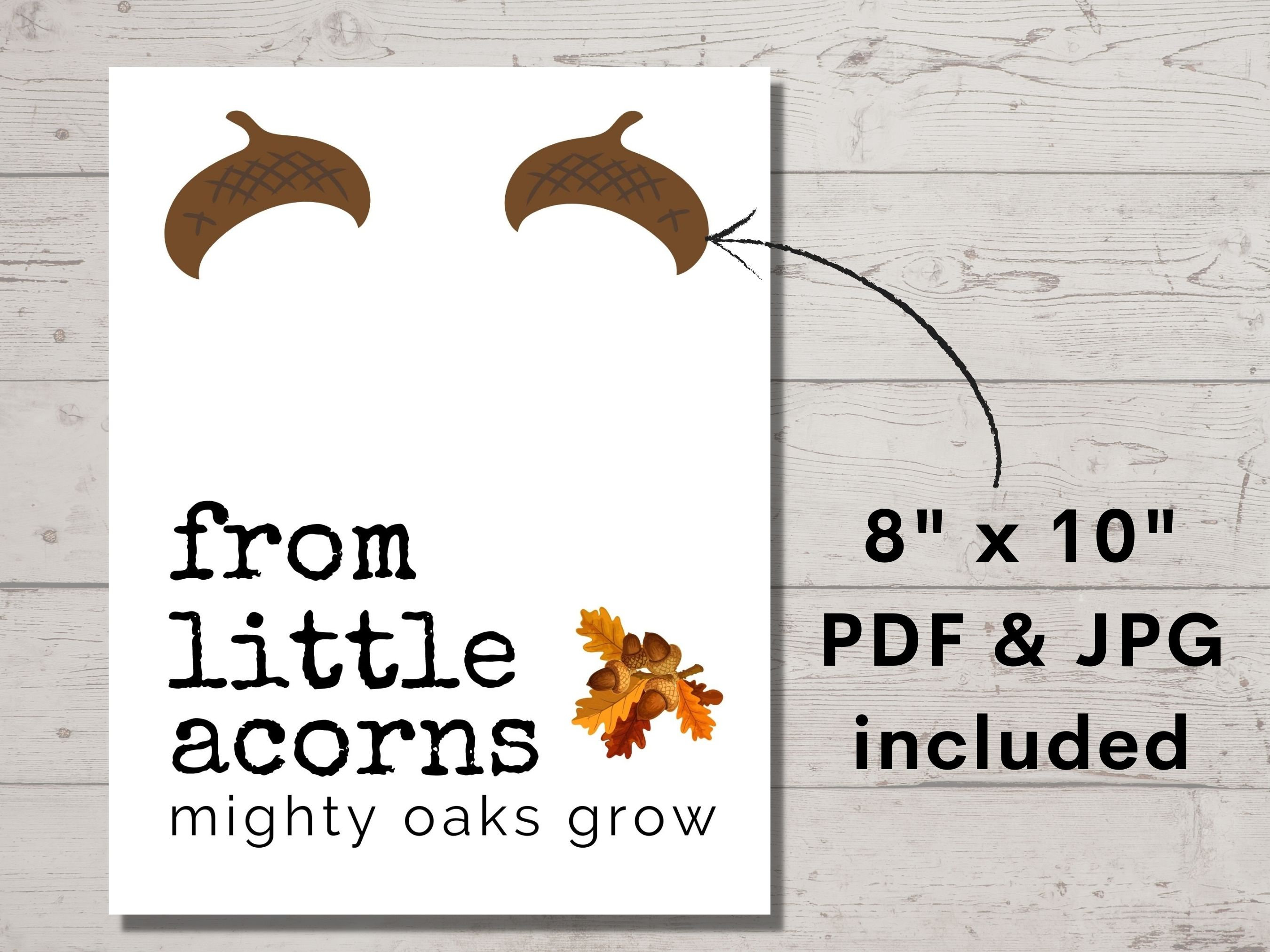 From Little Acorns Mighty Oaks Grow Handprint Art | Fall Autumn ...