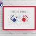 Firecracker Handprint Art Fireworks Made in the USA - Etsy