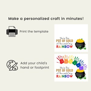 Rainbow Pot of Gold Handprint Art Craft | DIY St Patrick's Day Crafts ...