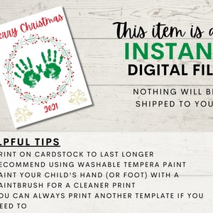 Christmas Handprint Art MEGA Bundle | Christmas Crafts for Kids | DIY ...