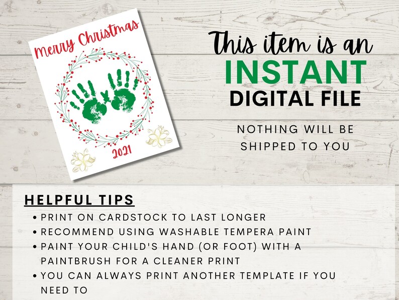 Christmas Handprint Art MEGA Bundle | Christmas Crafts for Kids | DIY ...
