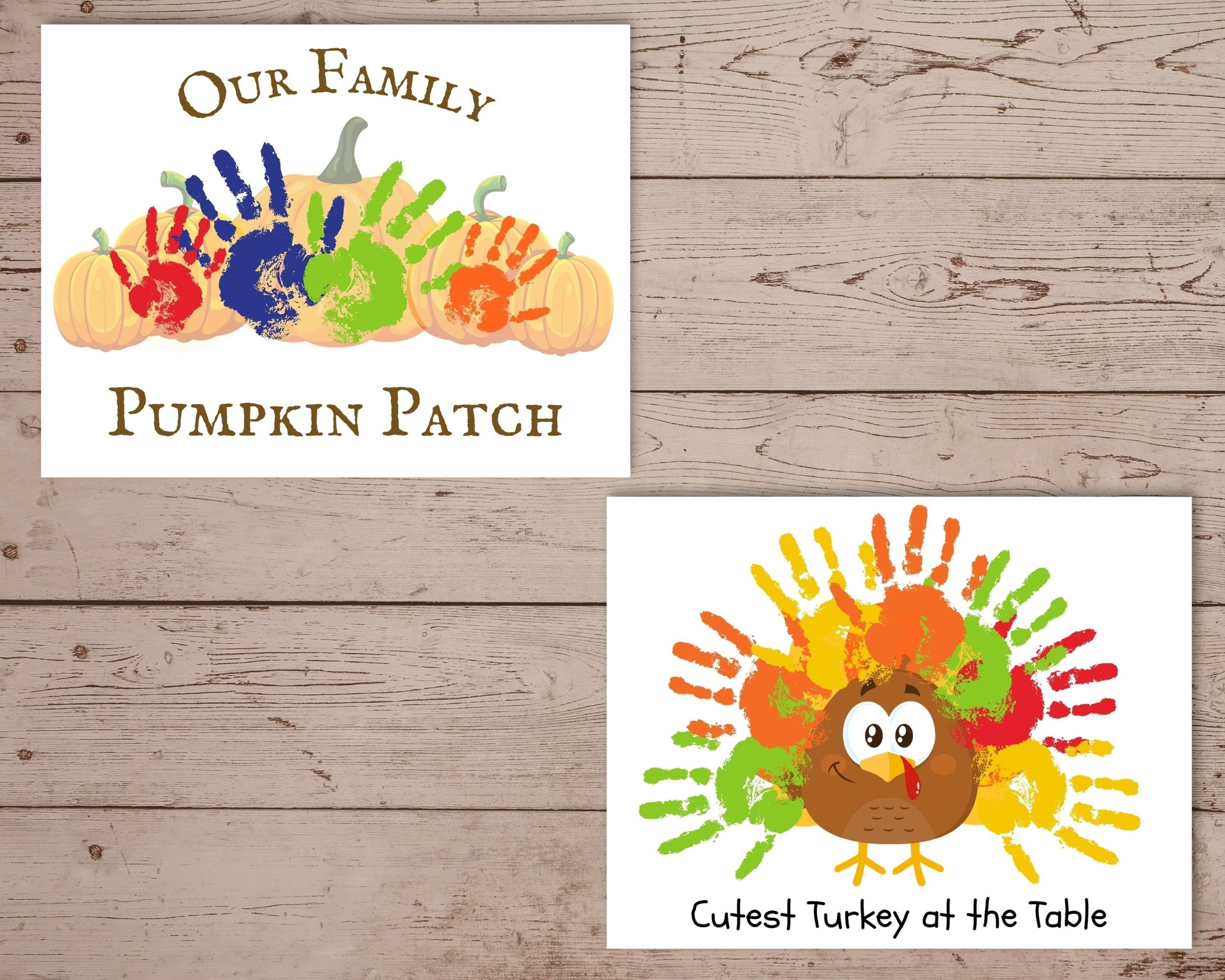 Thanksgiving Handprint Art Bundle | Handprint DIY Craft | Crafts for ...