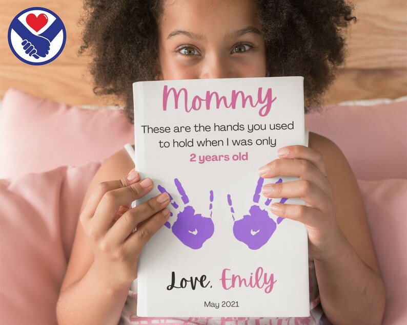 EDITABLE Gift for Mom Printable Handprint Art | DIY Mother's Day Craft ...