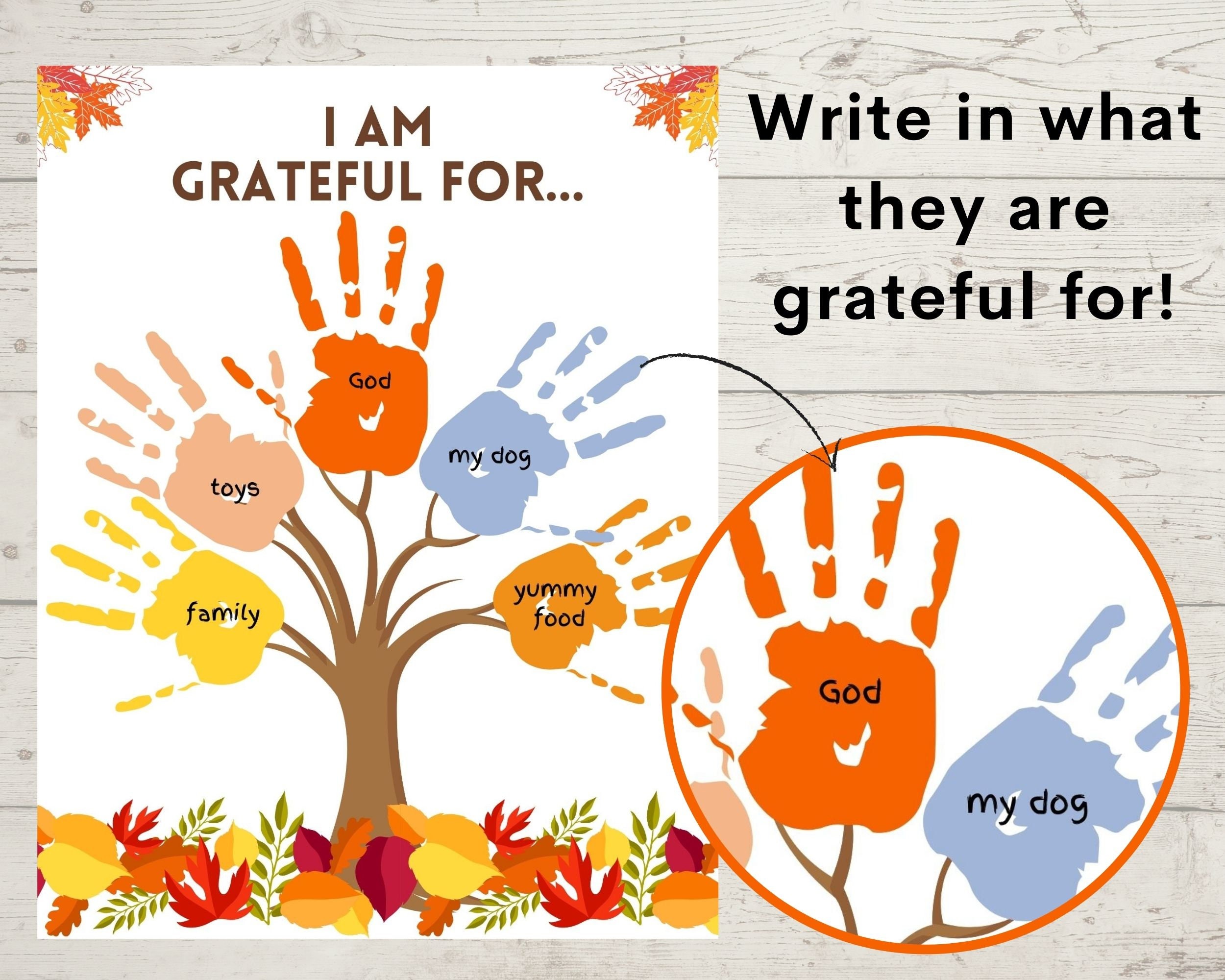 Thanksgiving Gratitude Tree Handprint Art | Preschool Handprint ...