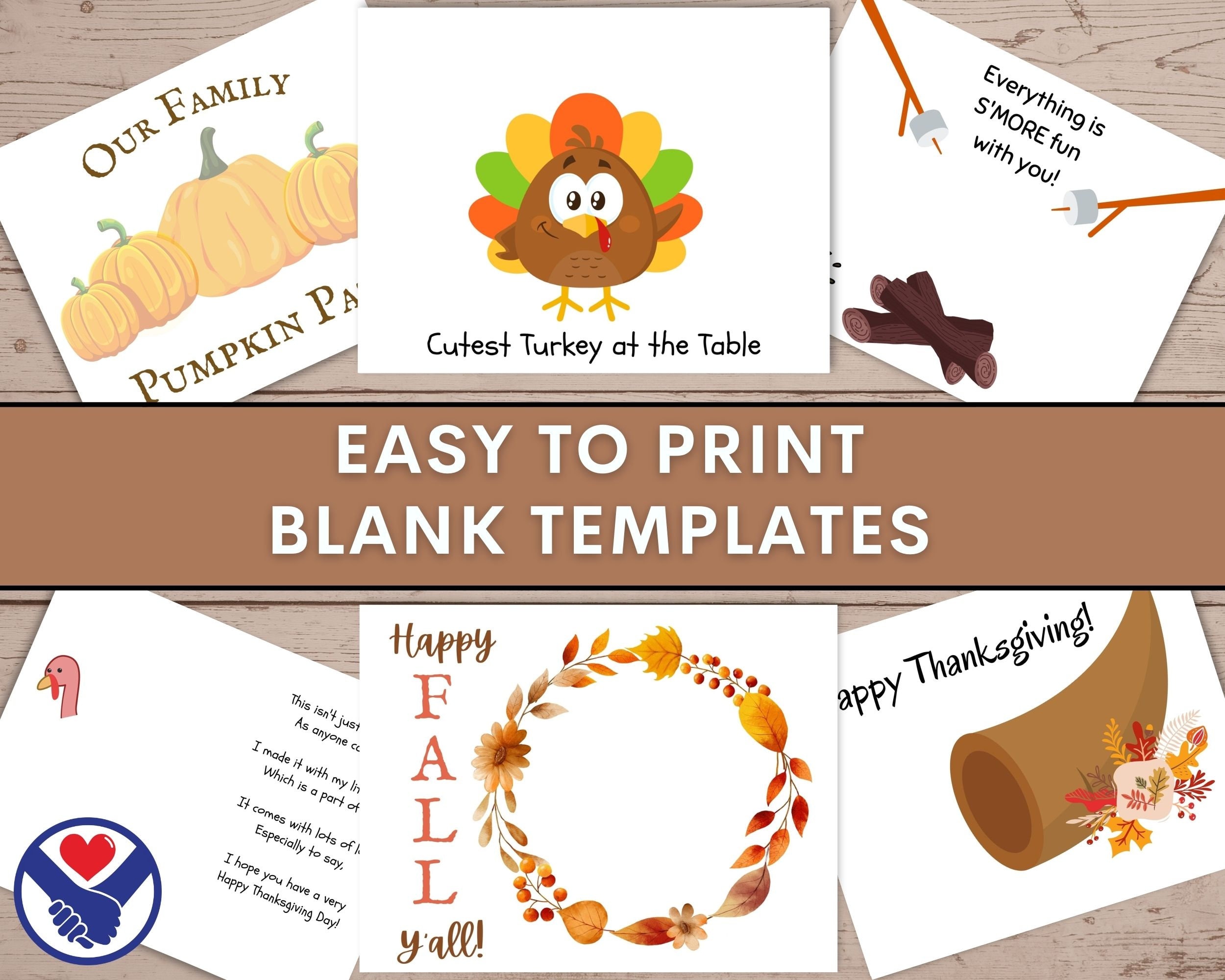 Thanksgiving Handprint Art Bundle | Handprint DIY Craft | Crafts for ...