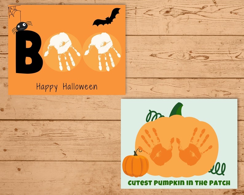 Halloween Handprint Art Bundle | Handprint DIY Craft | Crafts for Kids ...