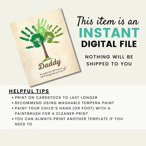 No Matter How Tall We Grow Tree Handprint Art Craft | Father's Day ...