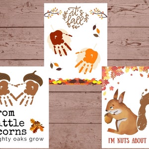 Autumn Fall Handprint Art Bundle | Handprint DIY Craft | Crafts for ...