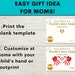 Mothers Day Handprint Art World's Best Mom Hands Down Certificate Gift ...