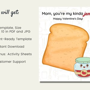 Valentine Jam and Toast Handprint Art Craft | DIY Valentine Crafts for ...